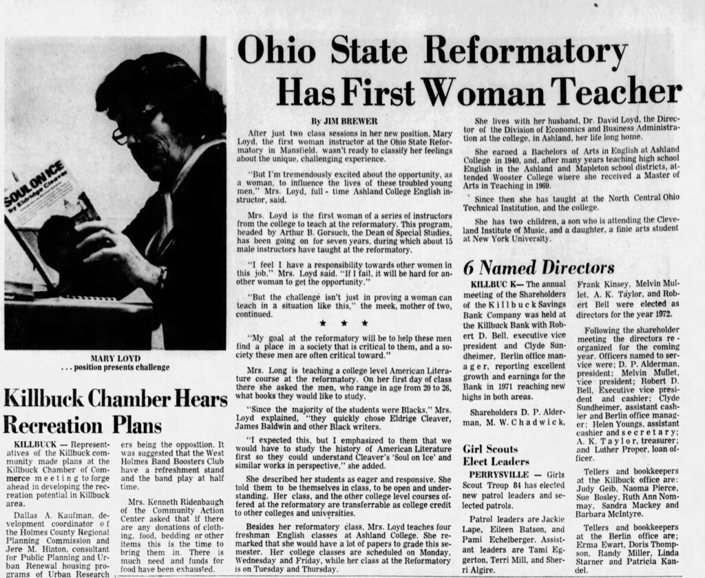 Mary Loyd - The Ohio State Reformatory Preservation Society